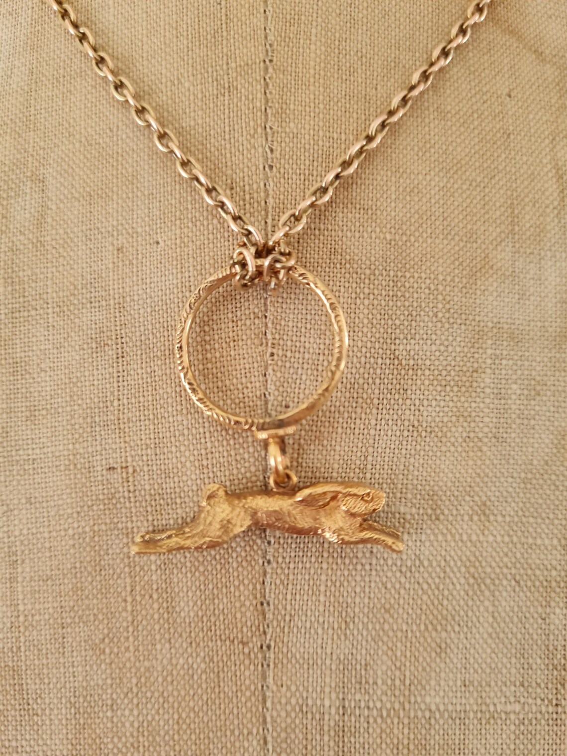 Rare Antique Victorian 14ct Gold Rabbit Hare Charm Pendant Ring - Etsy