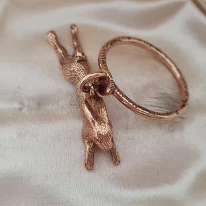 Rare Antique Victorian 14ct Gold Rabbit Hare Charm Pendant Ring - Etsy