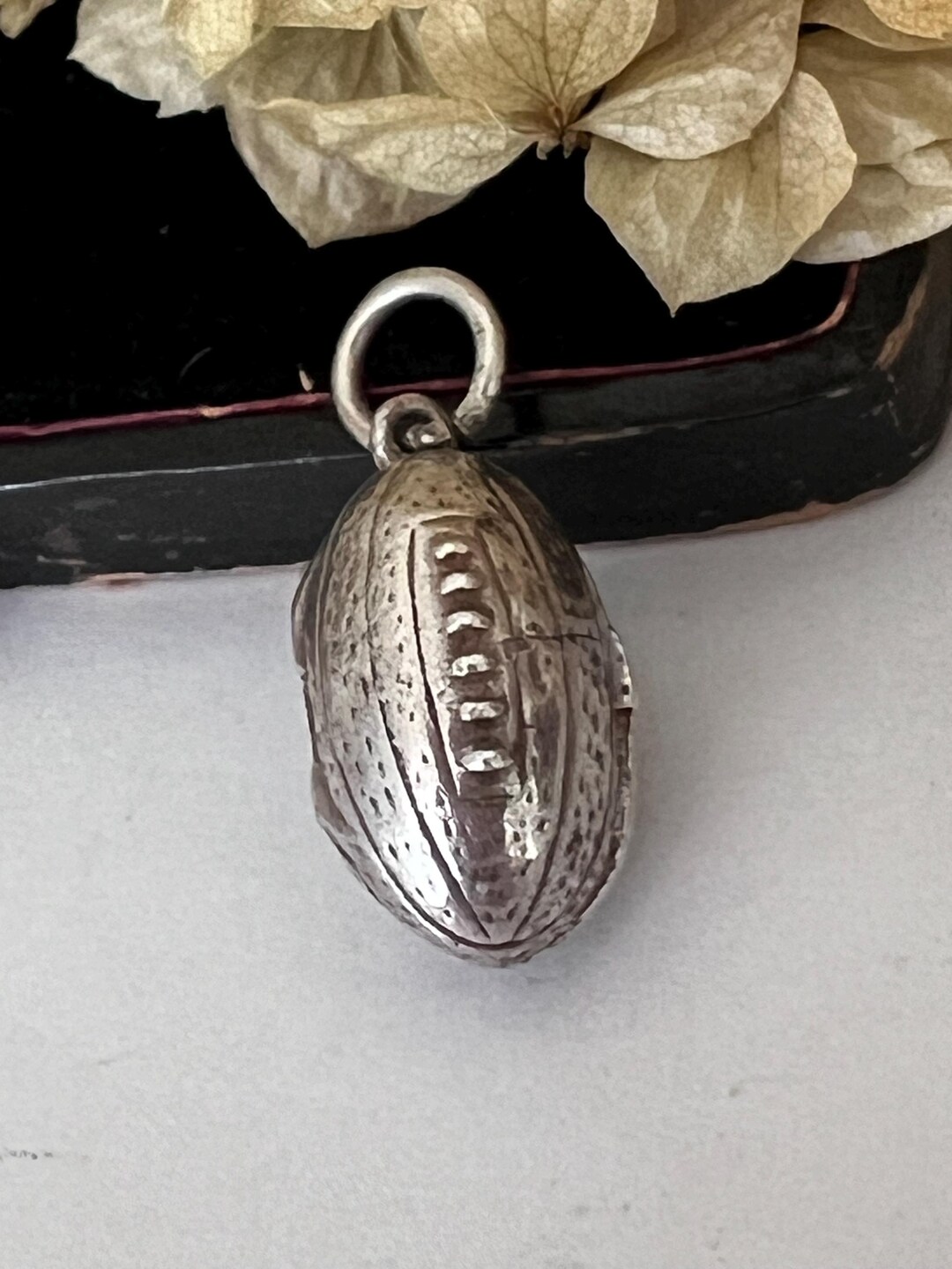 Antique Edwardian Era Sterling Silver Rugby Ball Charm. - Etsy