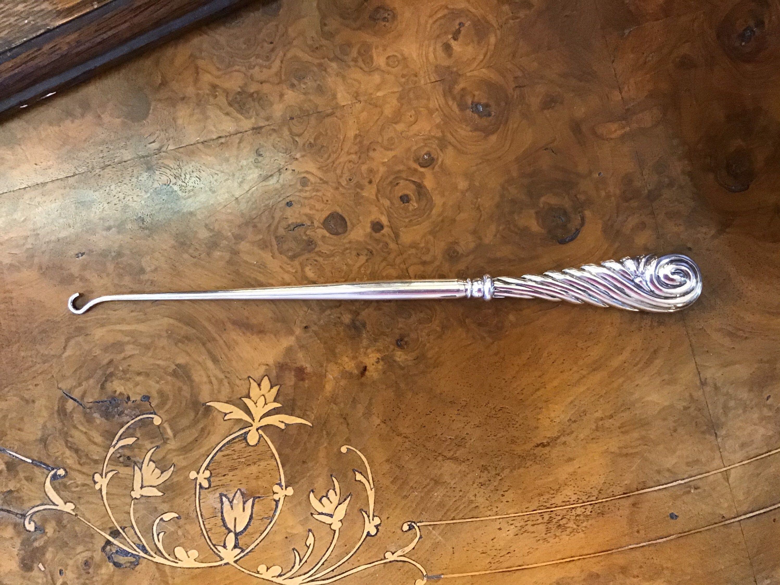 Antique Victorian Sterling silver Button Hook 1888 | Etsy