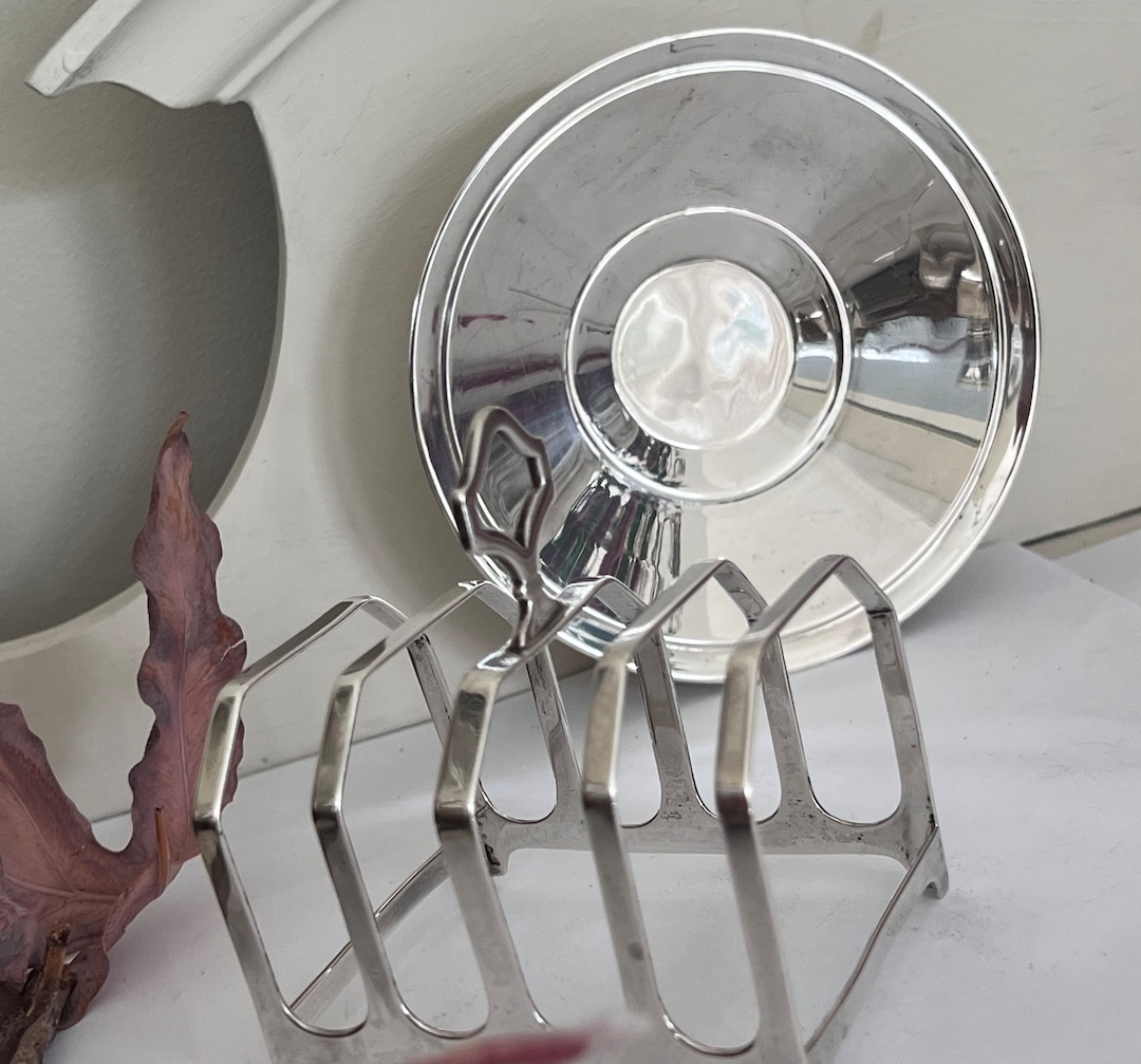 Antique Sterling Silver Two Piece Batchelor Breakfast Set. Butter Dish ...