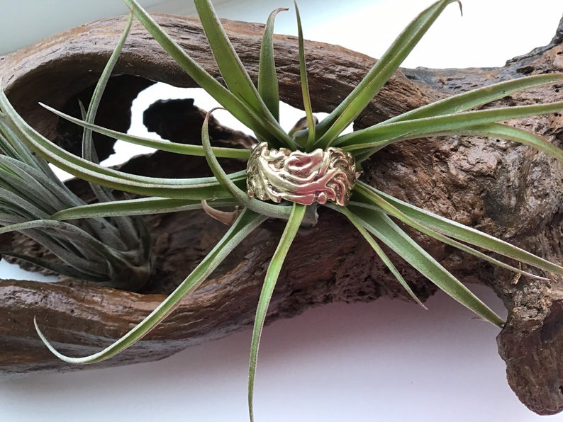 Unique 9ct Gold Extra-wide Decorative Band. | Etsy