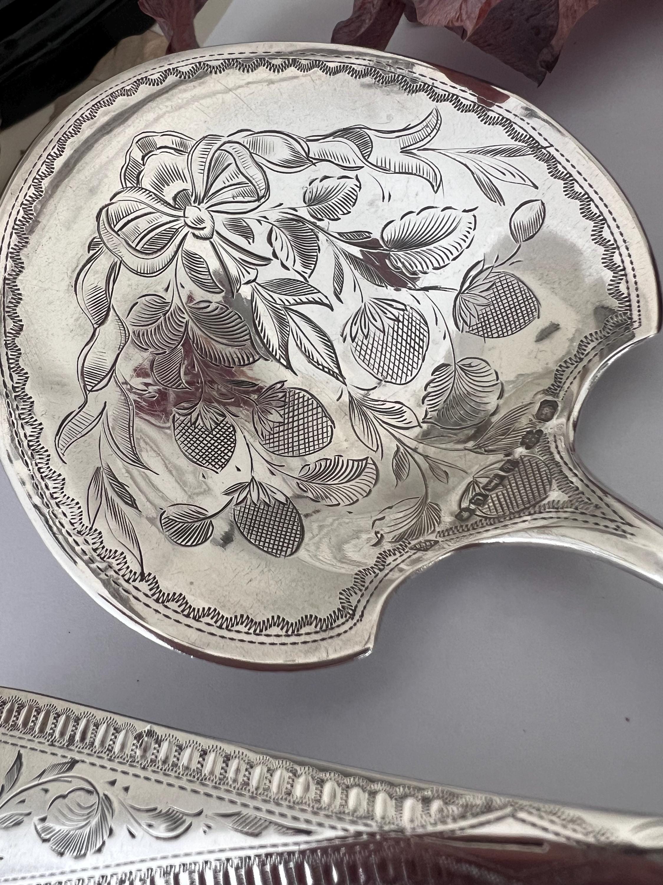 Antique Victorian French Minerva 950 Sterling Silver Strawberry Berry ...