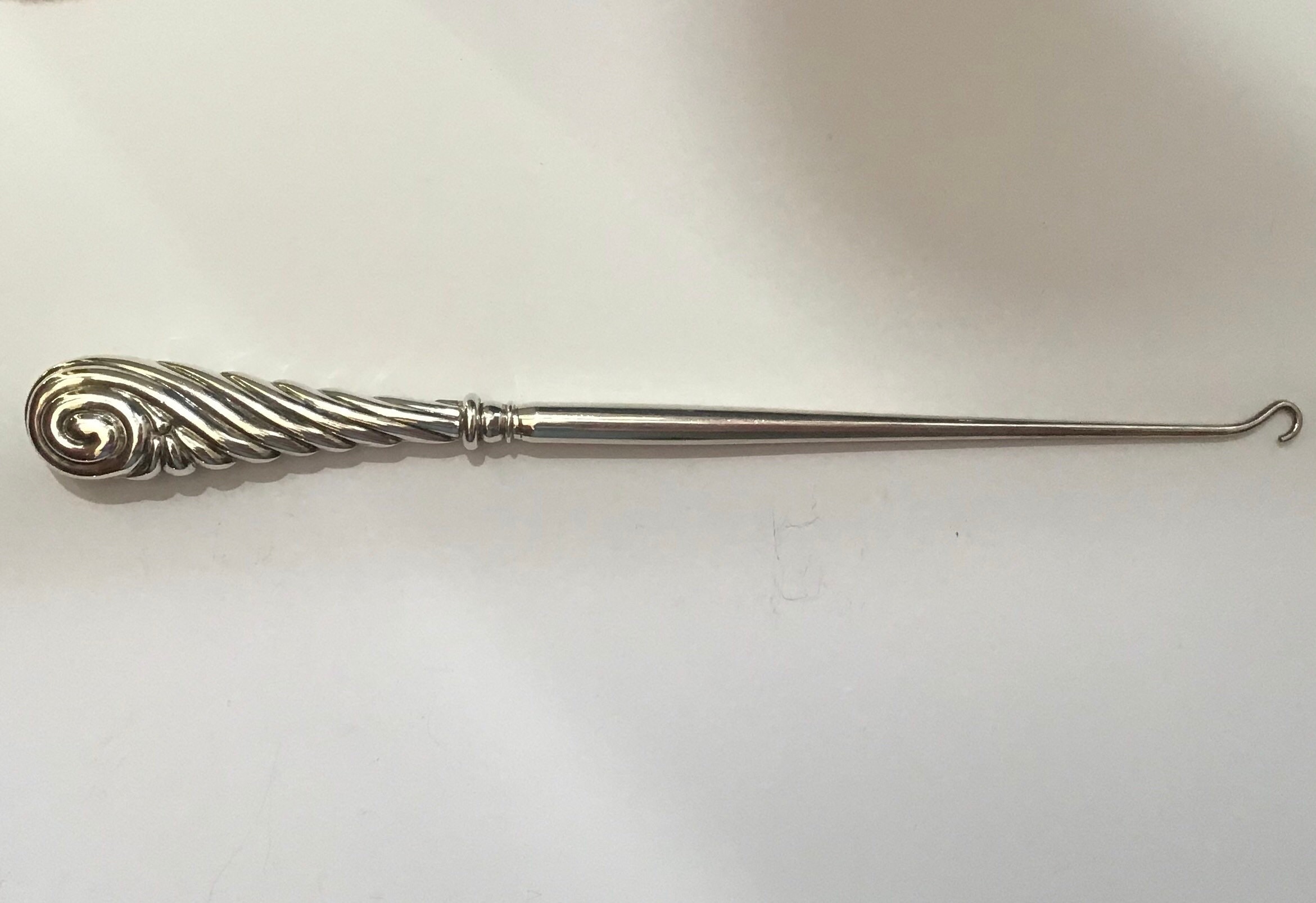 Antique Victorian Sterling silver Button Hook 1888 | Etsy