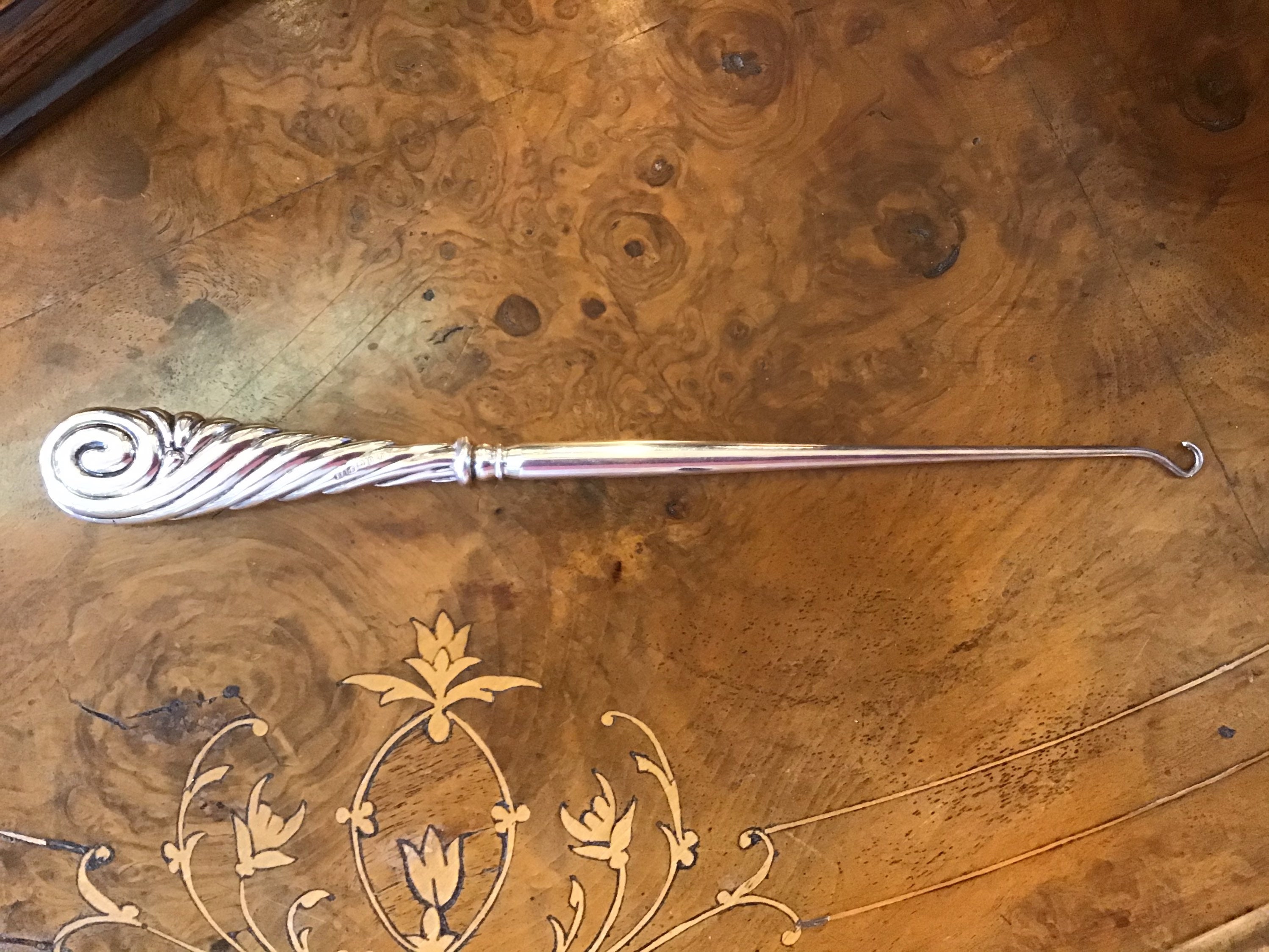 Antique Victorian Sterling silver Button Hook 1888 | Etsy