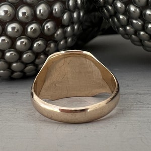 Vintage 9ct Gold Signet Ring. Initial C.F. 1979. Sizes T 1/2- 9 3/4 - Etsy