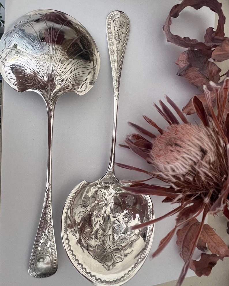 Antique Victorian French Minerva 950 Sterling Silver Strawberry Berry ...