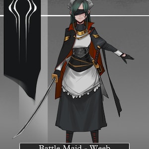 Battle Maids Card Set - Etsy