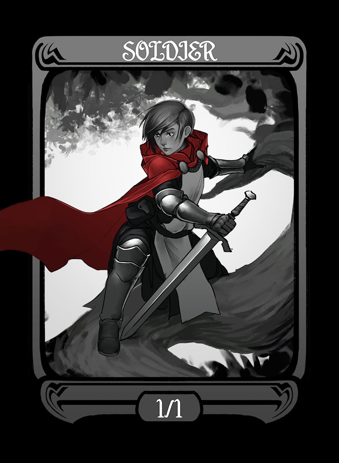 Soldier Token Card - Etsy