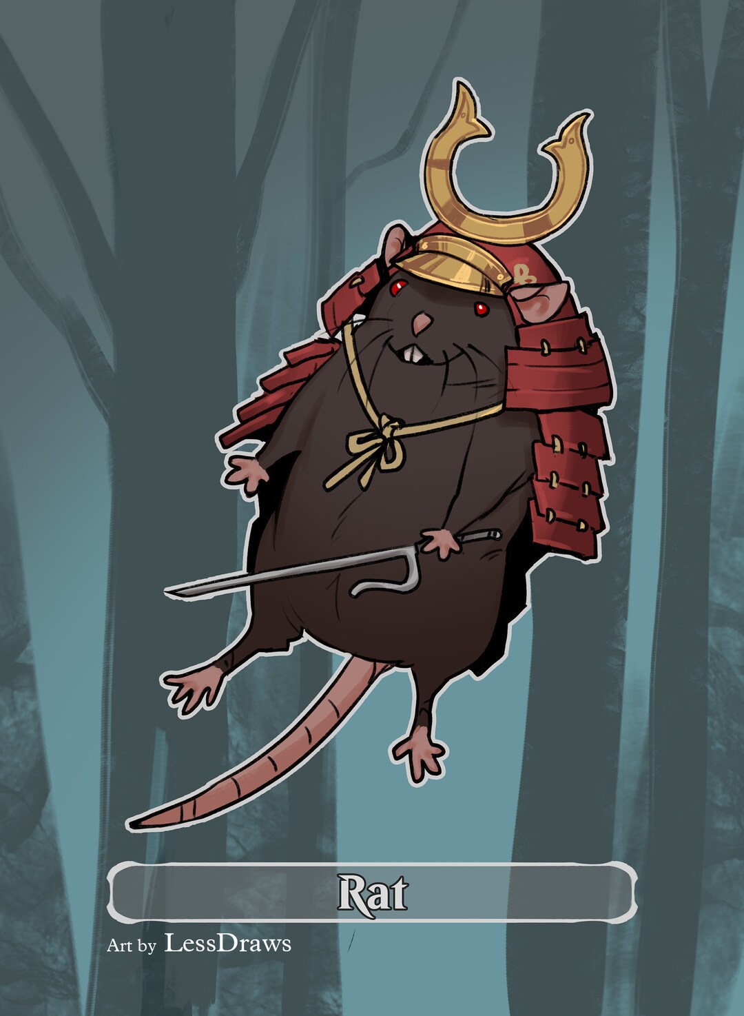 Rat Token Card - Etsy