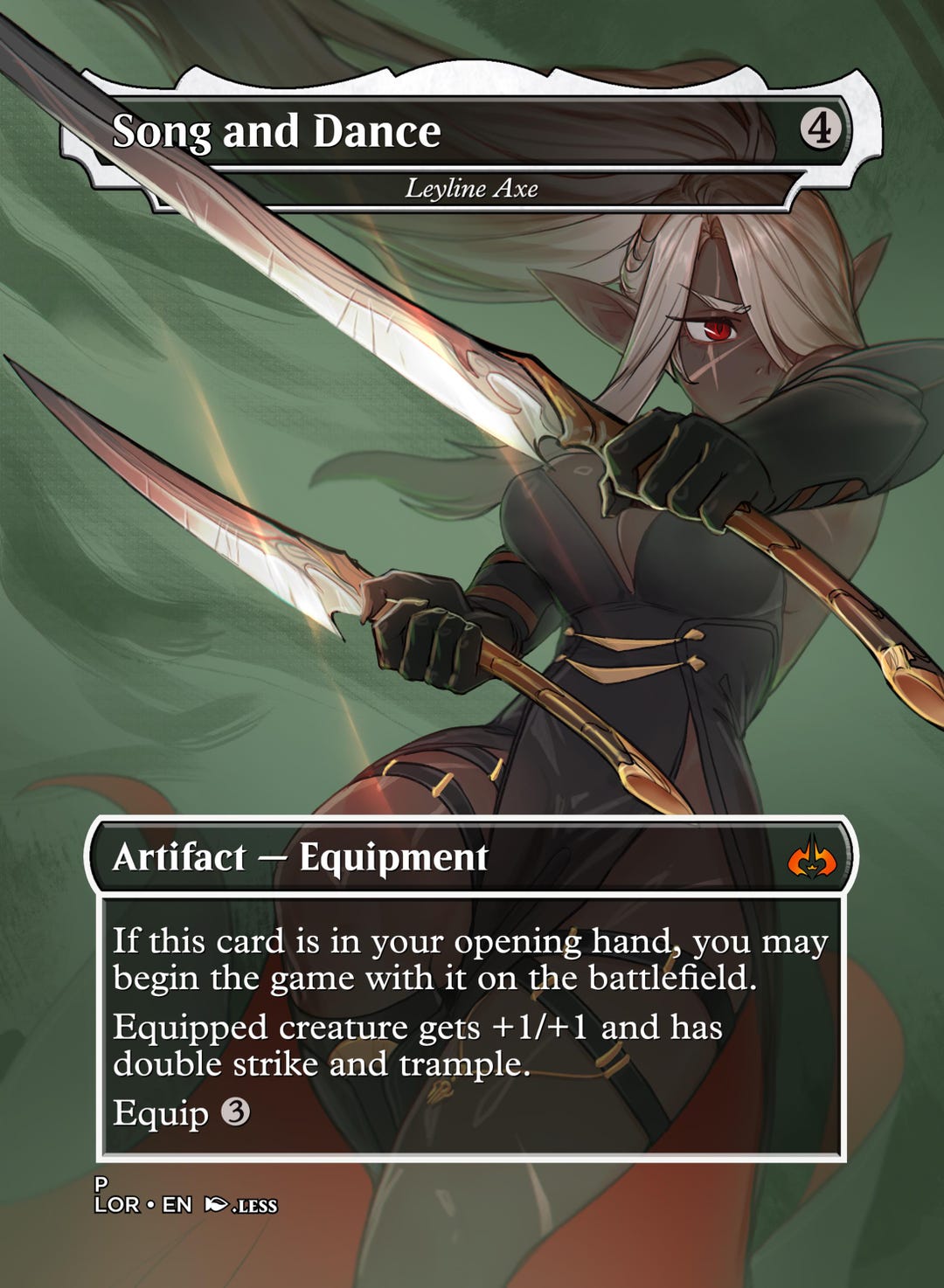 Leyline Axe Proxy Alter Art MTG Card - Etsy