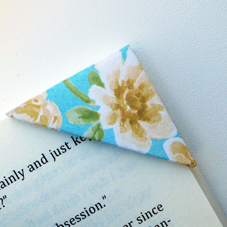 Bookmark 10 Unique Corner Bookmarks Book Club Gift | Etsy