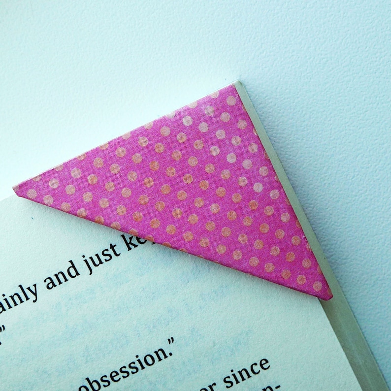 Bookmark Polka Dot Corner Bookmark 9 Prints Reader Gift - Etsy