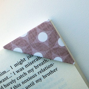 Bookmark - Polka Dot Corner Bookmark (9 Prints) - Reader Gift - Book ...