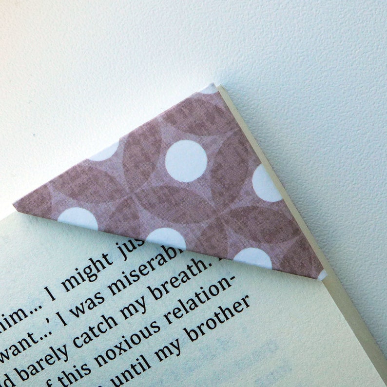 Bookmark Polka Dot Corner Bookmark 9 Prints Reader Gift - Etsy