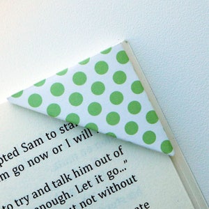 Bookmark - Polka Dot Corner Bookmark (9 Prints) - Reader Gift - Book ...