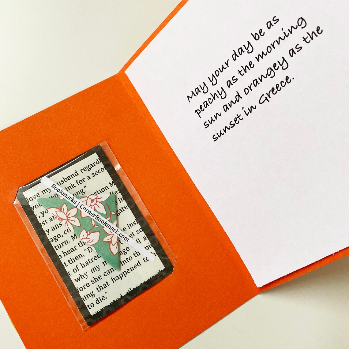 Bookmark With Card Set 5 Prints Gift Set Greeting Card - Etsy