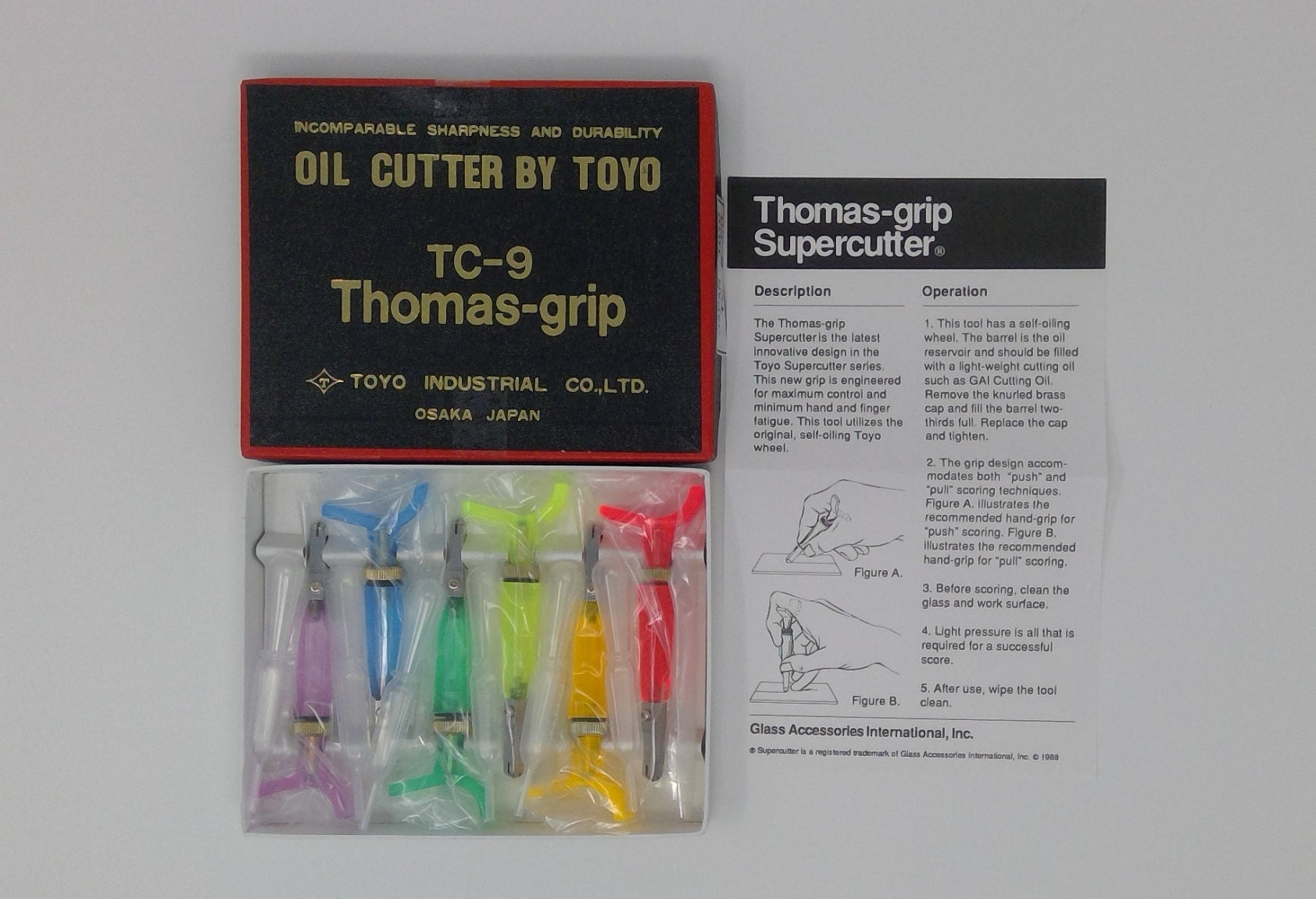 TOYO Thomas Grip Supercutter Stained Glass Color Choice - Etsy