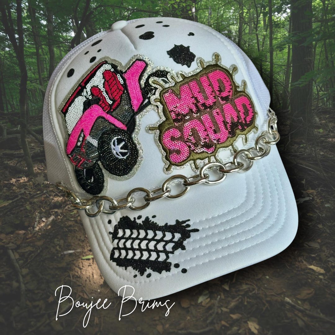 Off Road RZR Trucker Hat: Hot Pink Sparkly Sand Dunes Cap - Etsy
