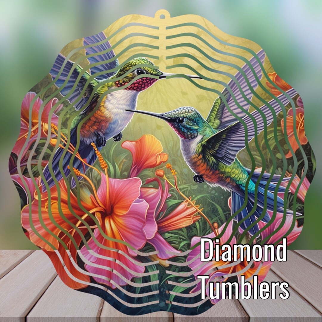 Hummingbird Wind Spinner - Etsy