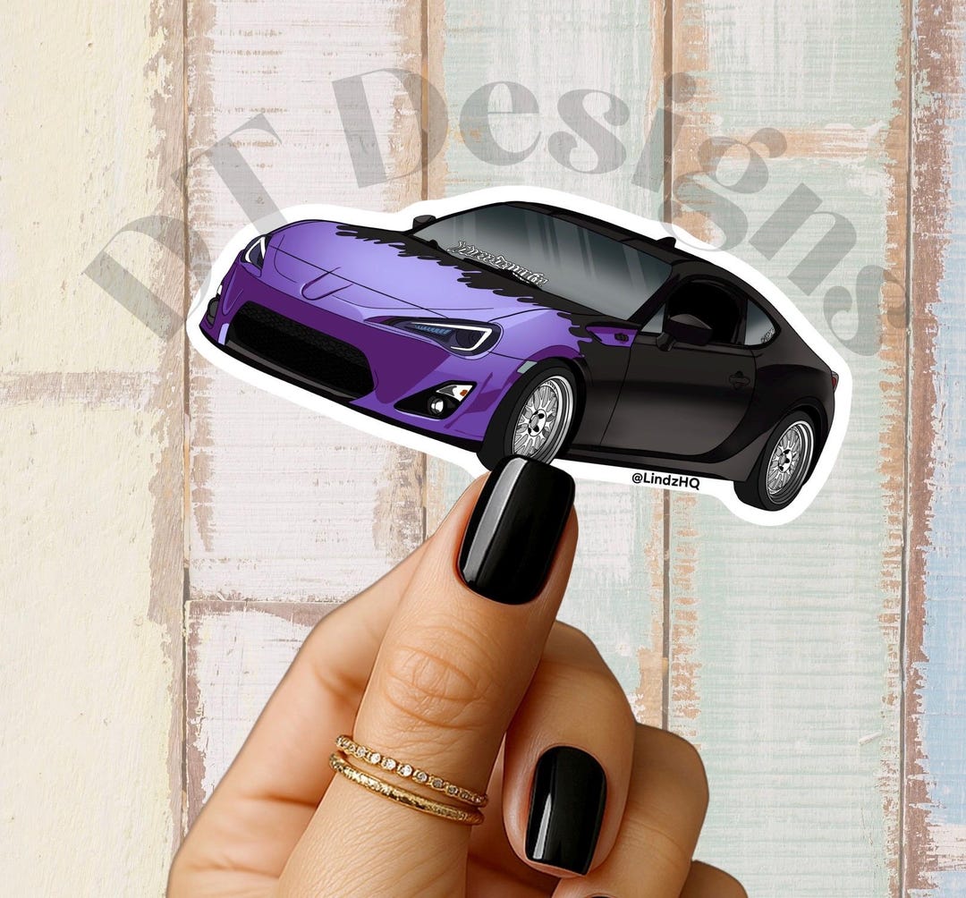 Hand Drawn Toyota Gt86, Scion FRS, BRZ Sticker - Etsy