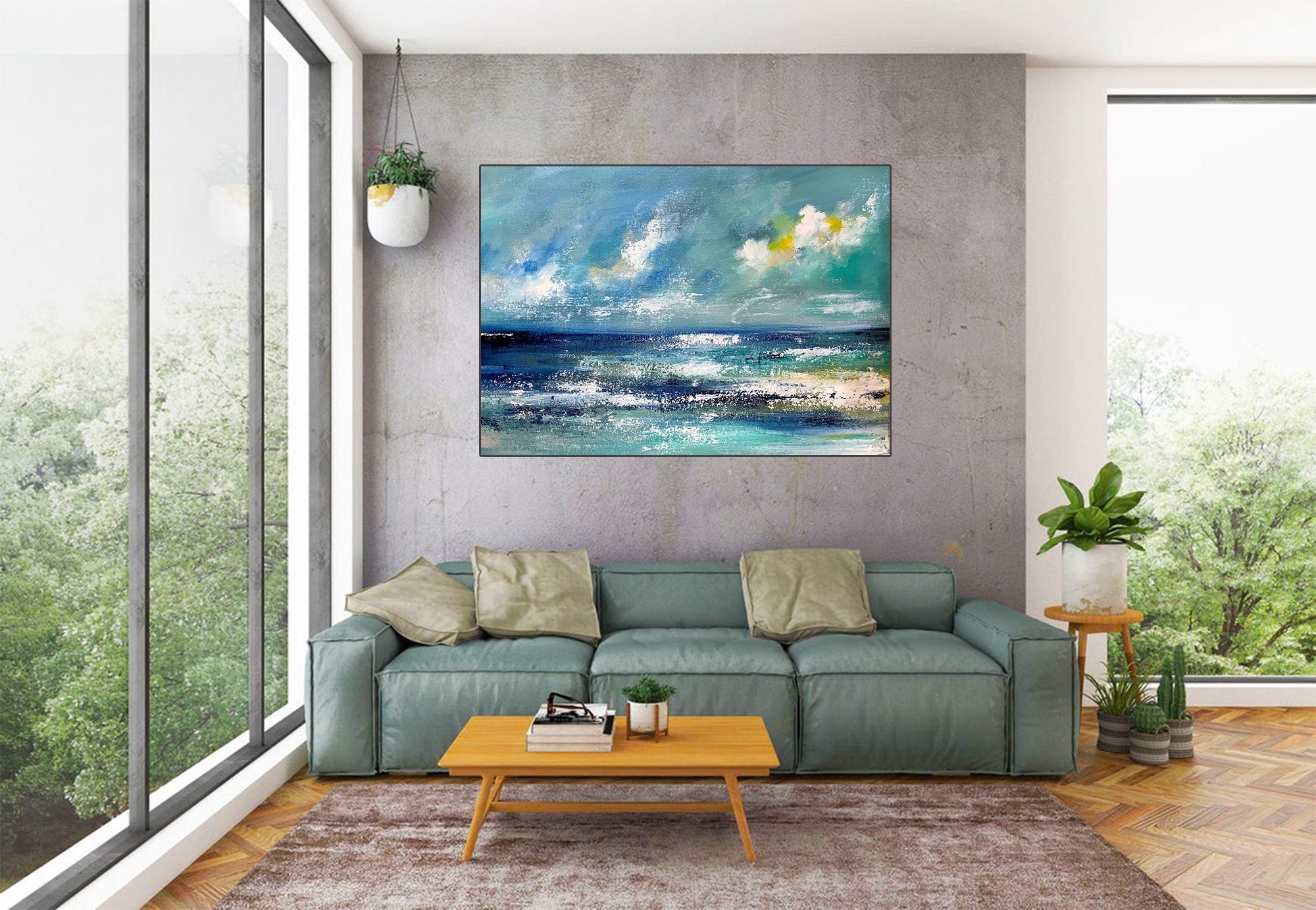 Extra Large Wall Art Original Art Bright Abstract Original - Etsy UK