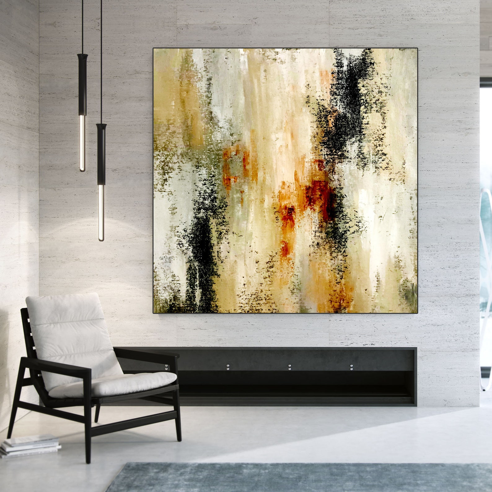 Beige Brown Colour Original Handmade Painting on Canvas - Etsy UK