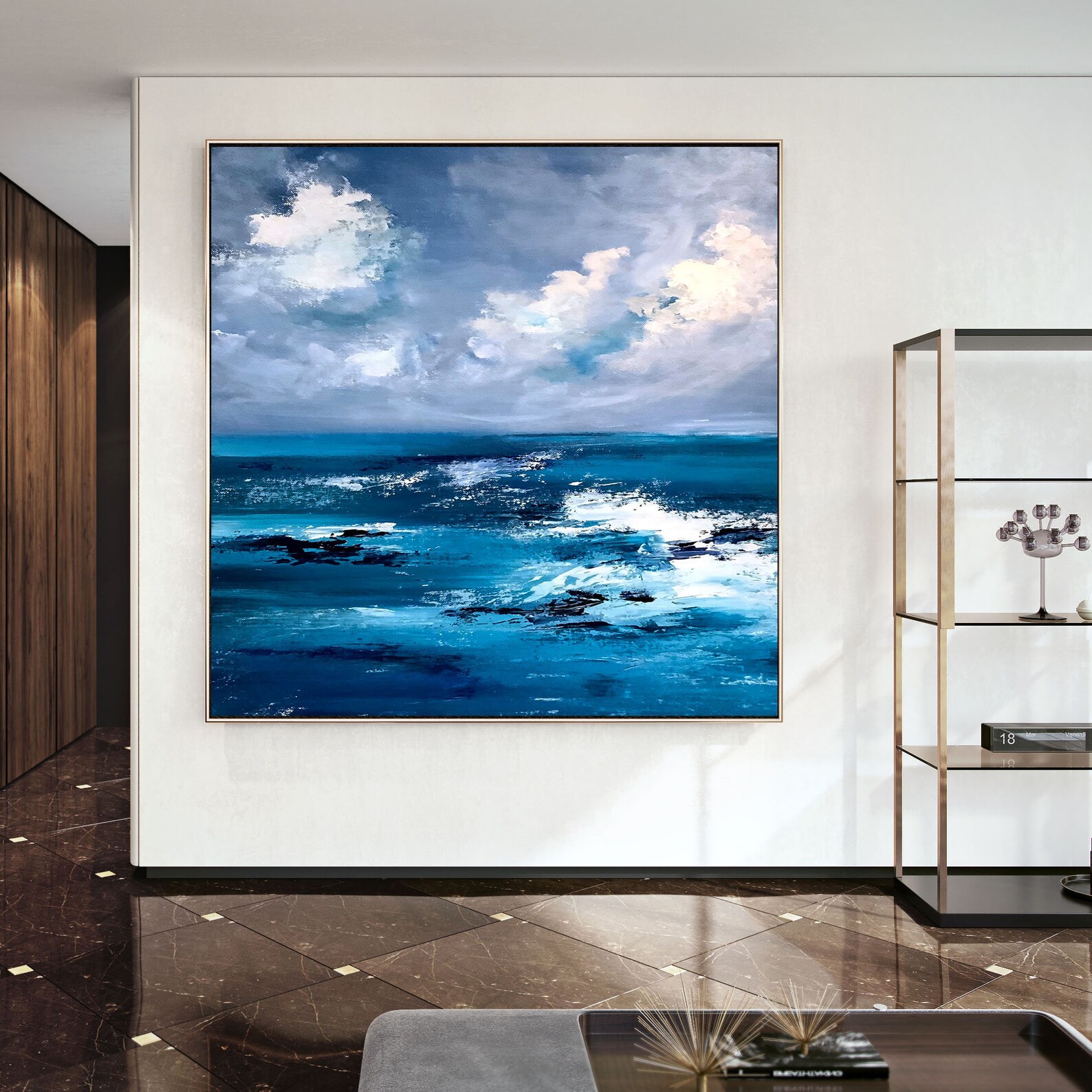 Handmade Abstract Painting Home Décor Modern Wall Art Large - Etsy