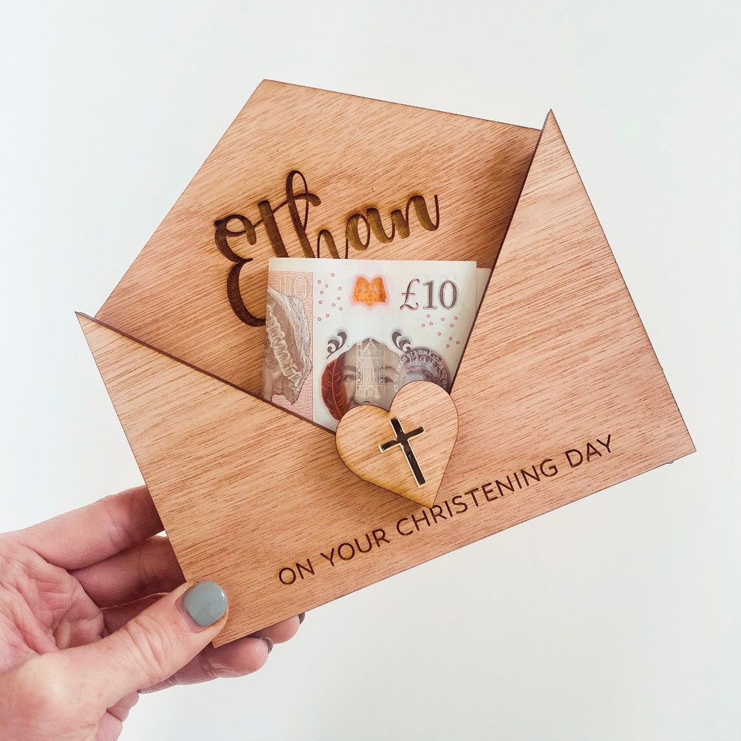 Baptism Money Envelope, Baptism Card Customised Naming Day, Baby ...