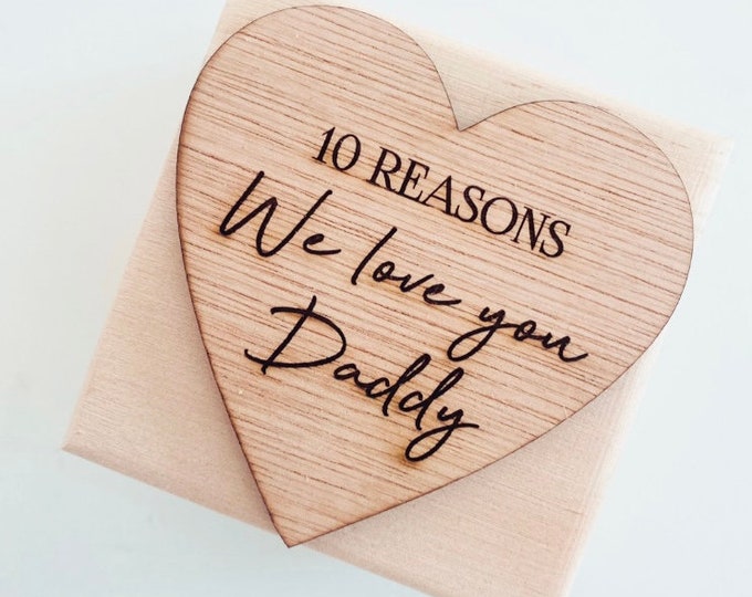 10 Reasons Why I Love You Gift for Daddy for Fathers Day Gift Ideas ...