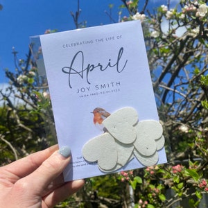 Memorial Favours | Funeral Favours | Robin Favours | Forget Me Not ...