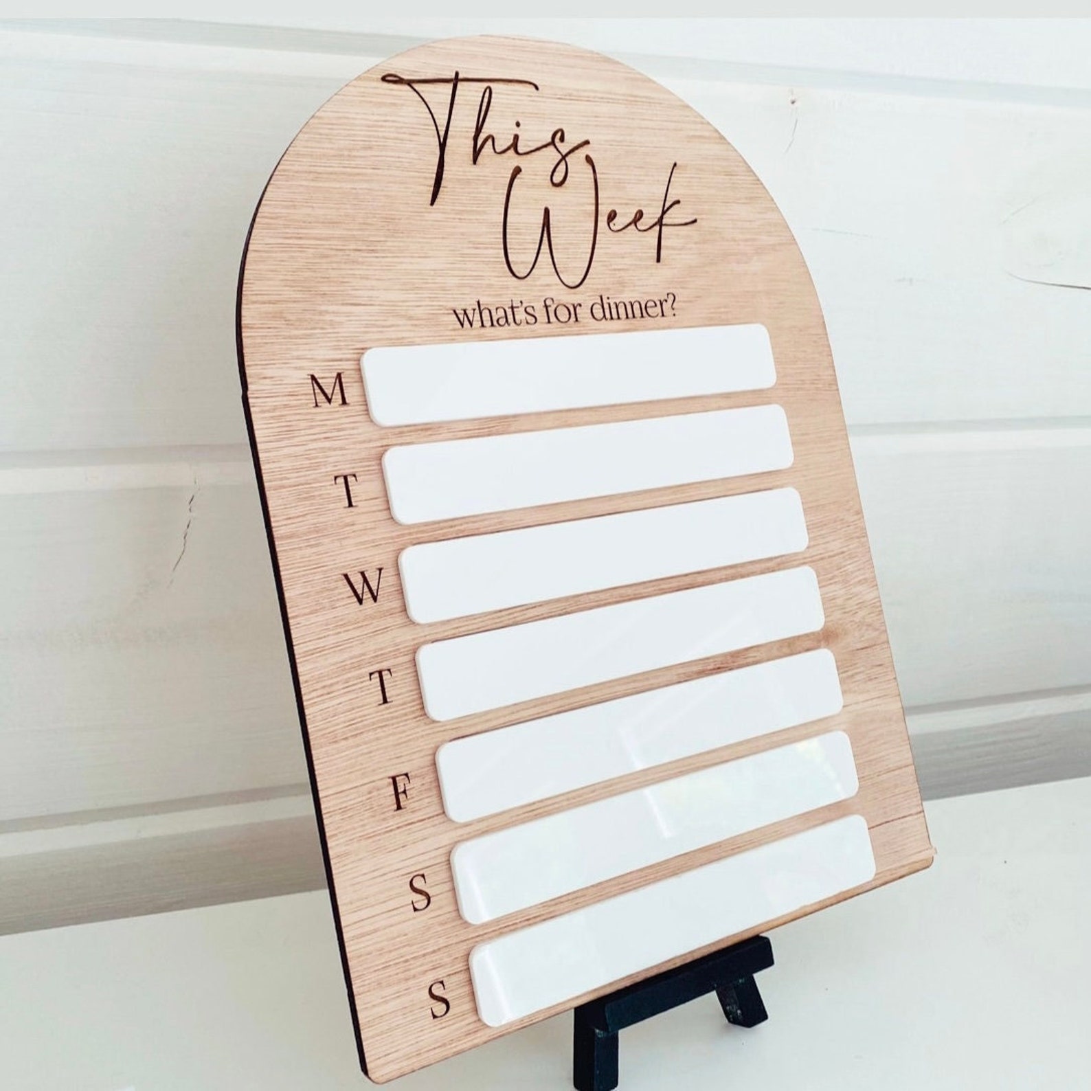 Family Kitchen Weekly Meal Planner | Reusable Wipe Clean Daily Menu ...
