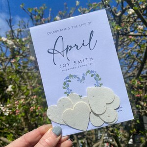 Memorial Favours | Funeral Favours | Robin Favours | Forget Me Not ...