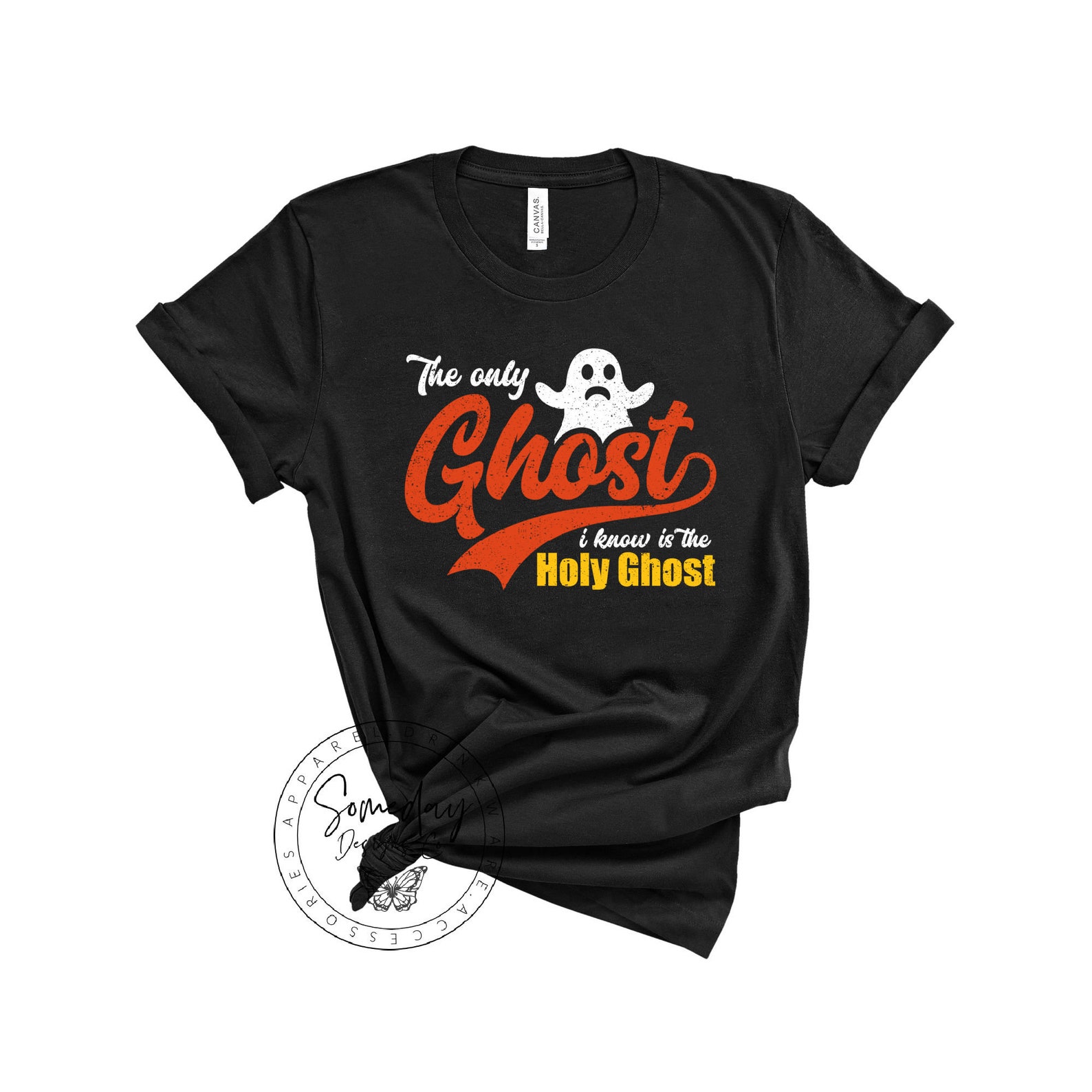 The Only Ghost I Know is the Holy Ghost, Christian Halloween Shirt ...