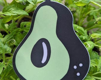 Screaming Fun Avocado Vinyl Sticker Water Bottle Sticker - Etsy