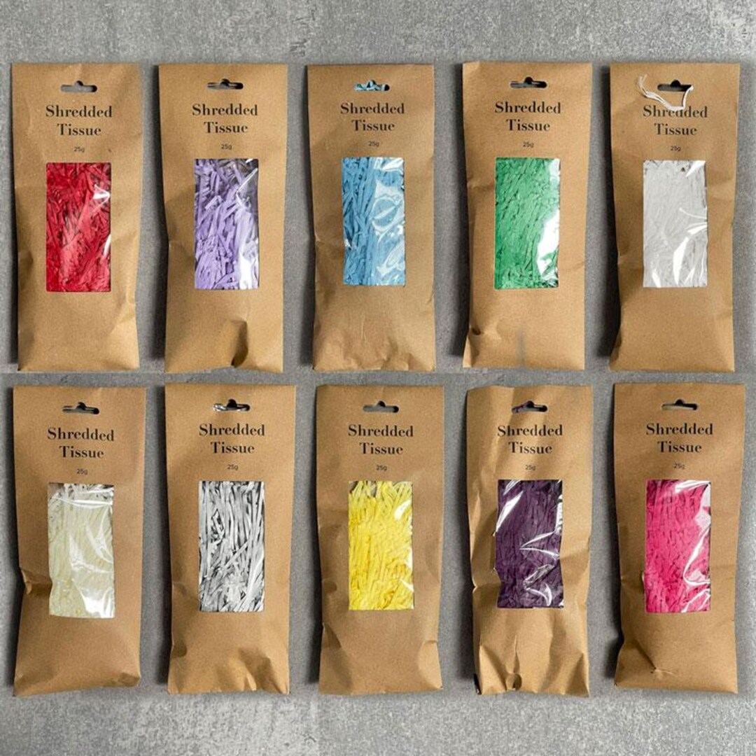 Coloured Shredded Sheets of Tissue Paper Colour Art Craft Wrapping ...