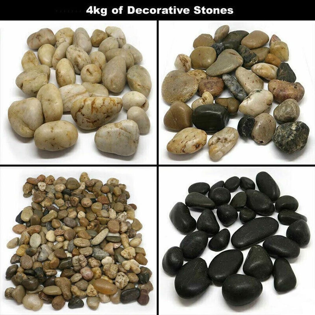 4kg choose Colour Decorative Stones Pebbles Natural Assorted Table ...