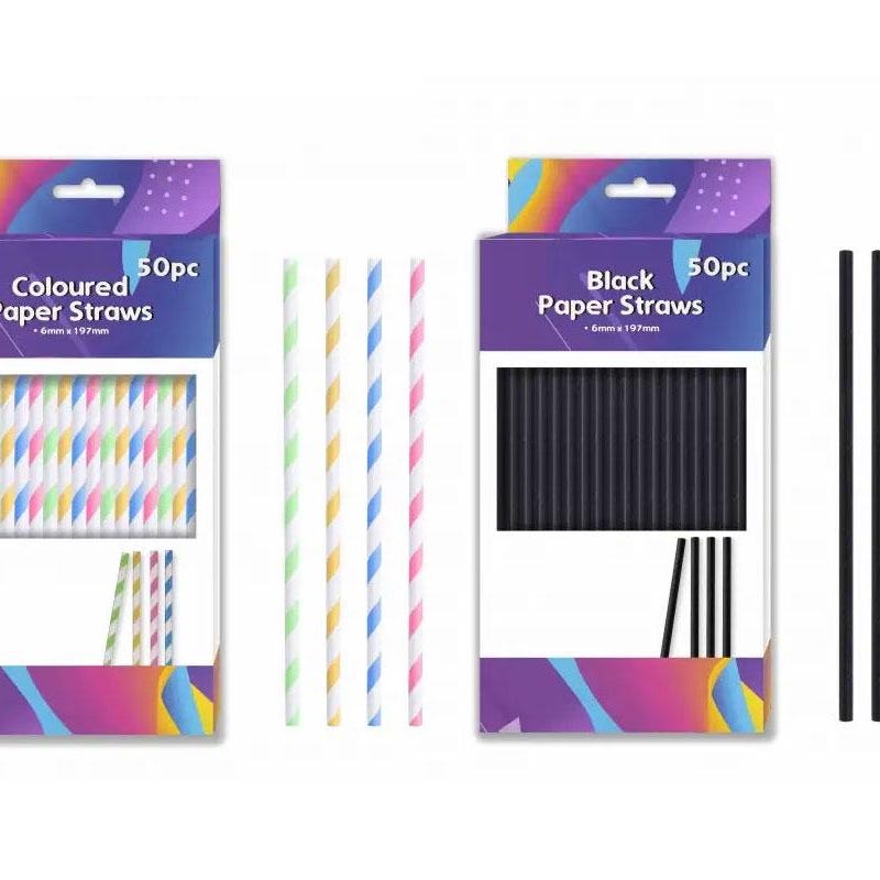 Milkshake Paper Straws - Etsy UK