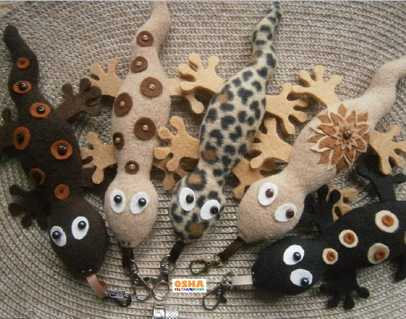 Leopard Gecko Lizard hanging toy Stuffed Gecko plush Toddler | Etsy