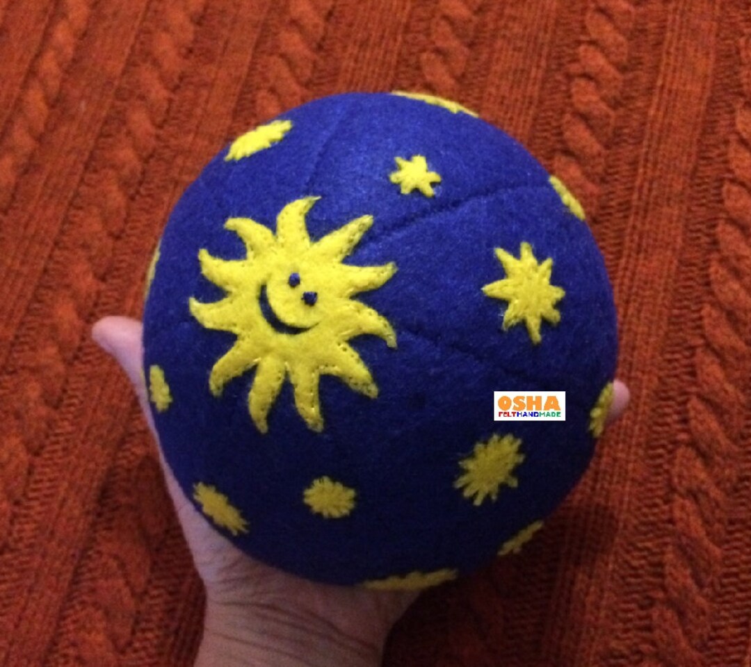 Starry Night Felt Ball Stuffed Cloth Ball Safe Baby Gift - Etsy
