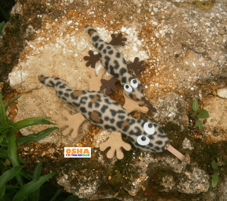 Leopard Gecko Lizard hanging toy Stuffed Gecko plush Toddler | Etsy