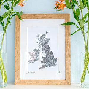 Real Ale Brewery Map of the British Isles. Beer Map Uk. Brewery Map ...
