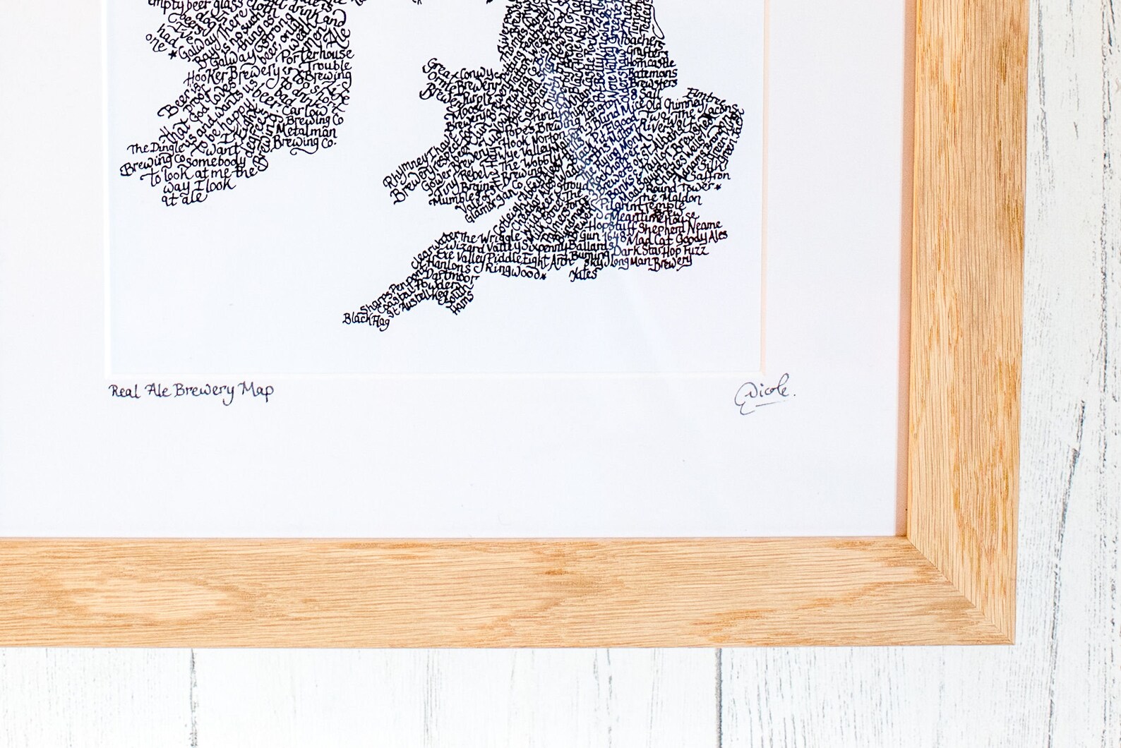 Real Ale Brewery Map of the British Isles. Beer Map Uk. Brewery Map ...