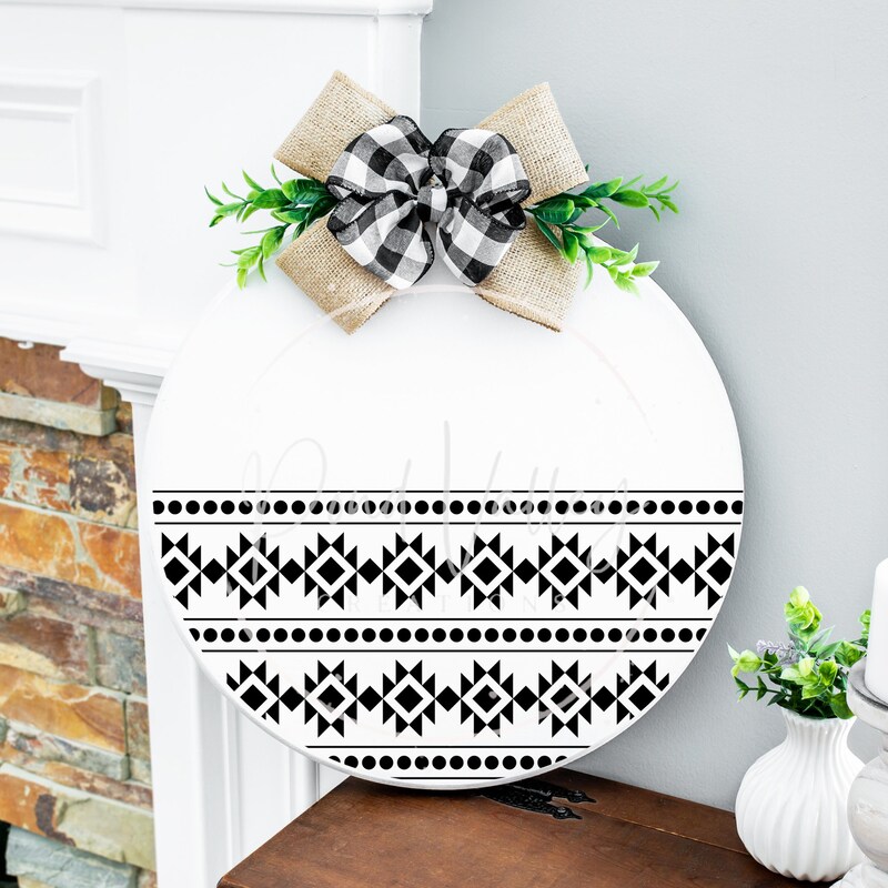 Aztec Door Hanger - Etsy