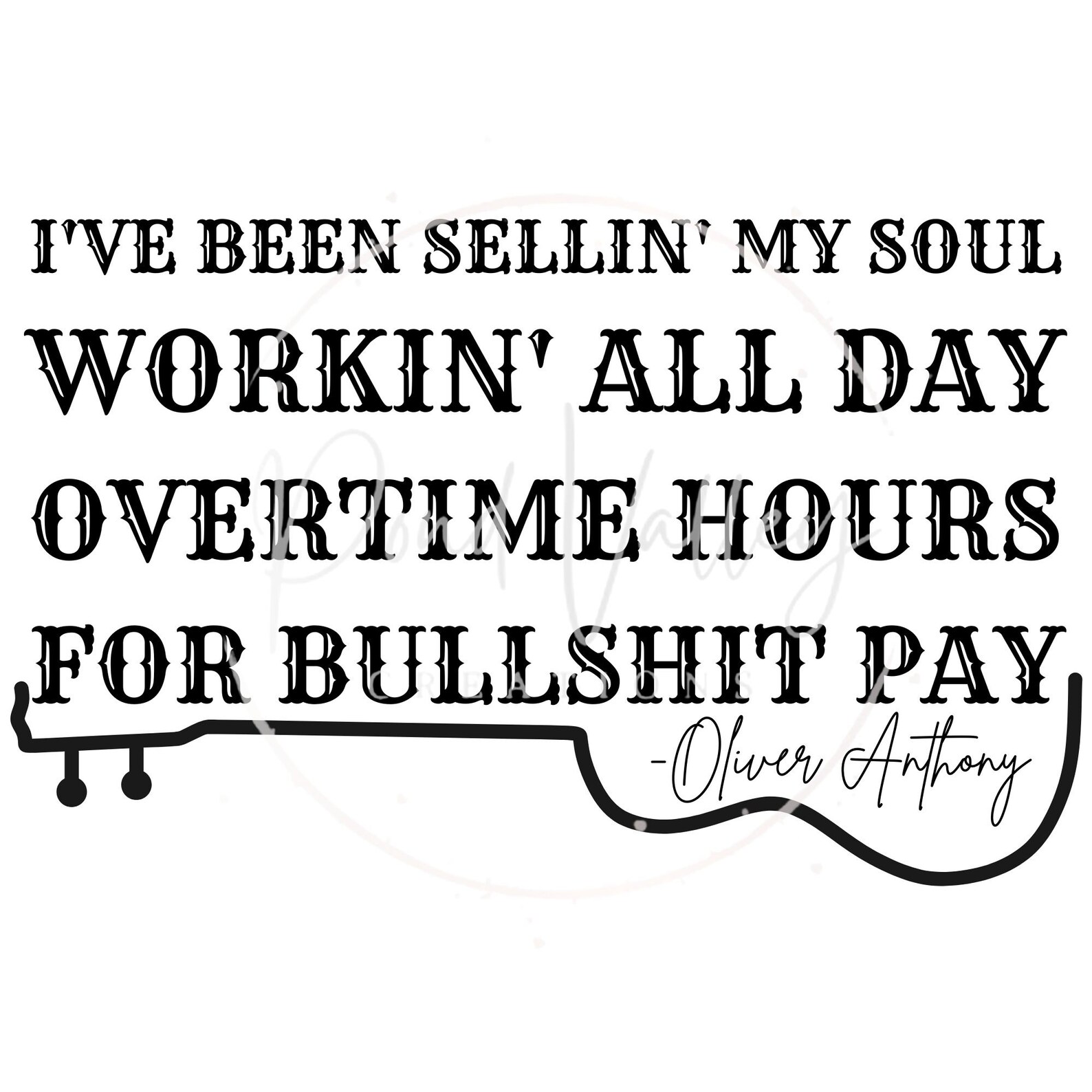 Workin' All Day, Overtime Hours SVG Rich Men North of Richmond Car ...