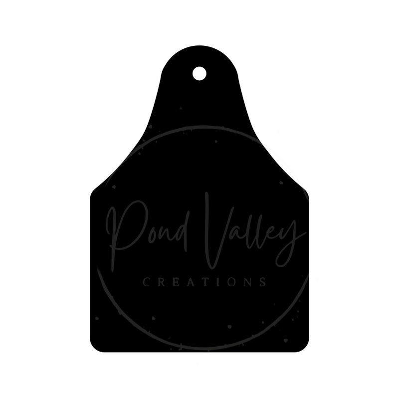 Cattle Tag Svg - Etsy
