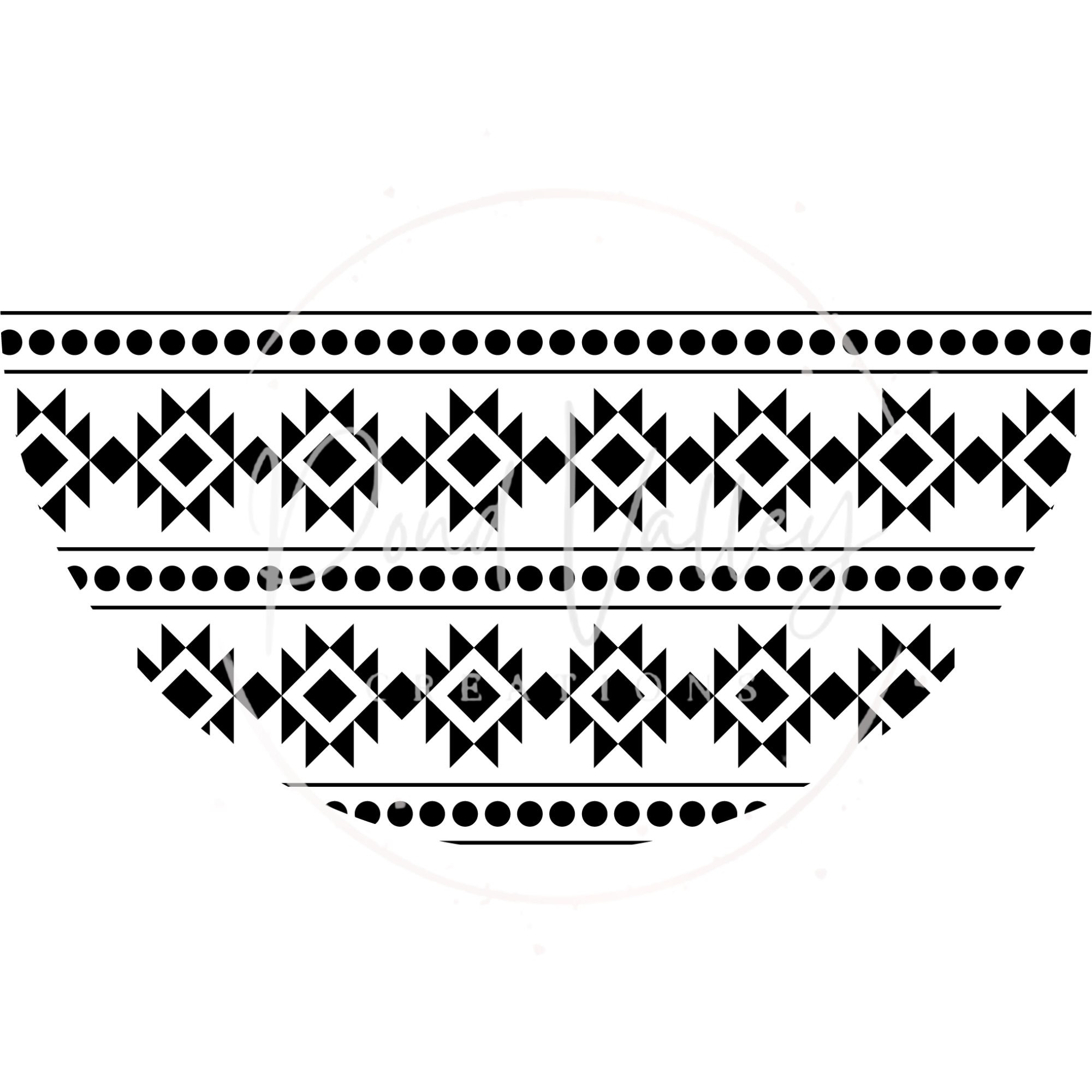 Aztec Pattern SVG | Round Door Sign | Door Hanger | Pattern Svg ...