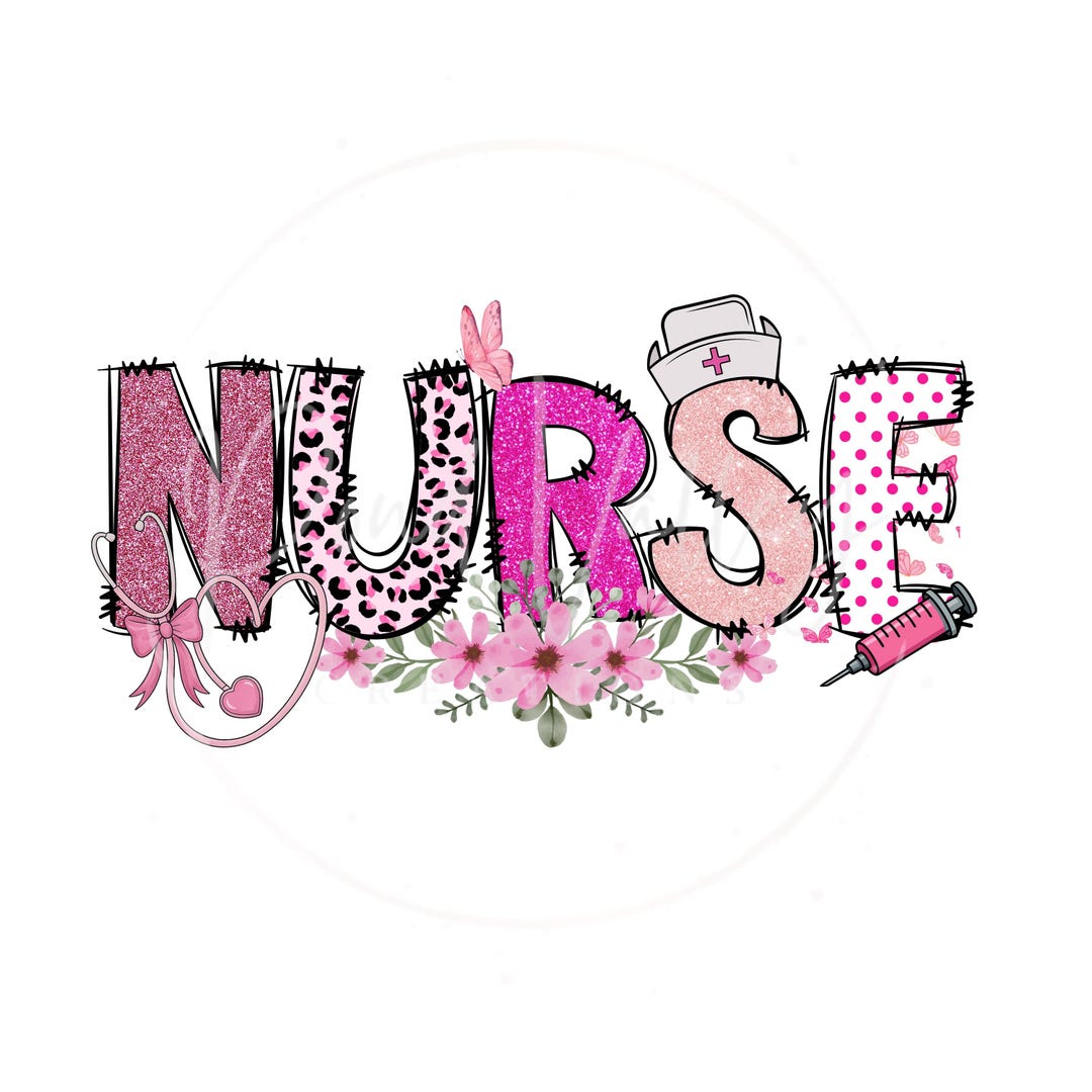 Nurse PNG | Nurse Week Gift | Nursing | Butterfly | Floral | Flowers ...
