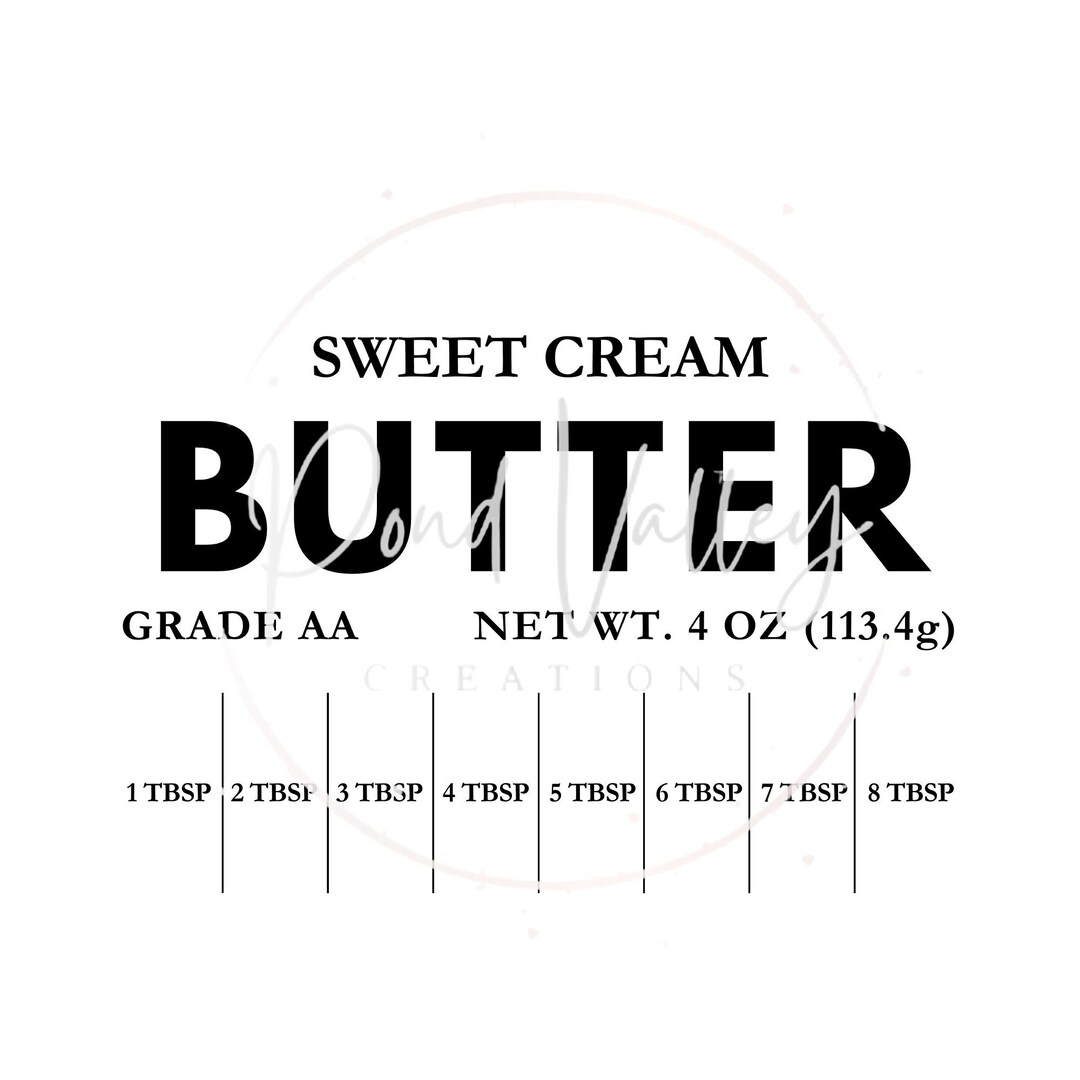 Sweet Cream Butter SVG PNG | Salted Butter | Funny | Baking | Cooking ...
