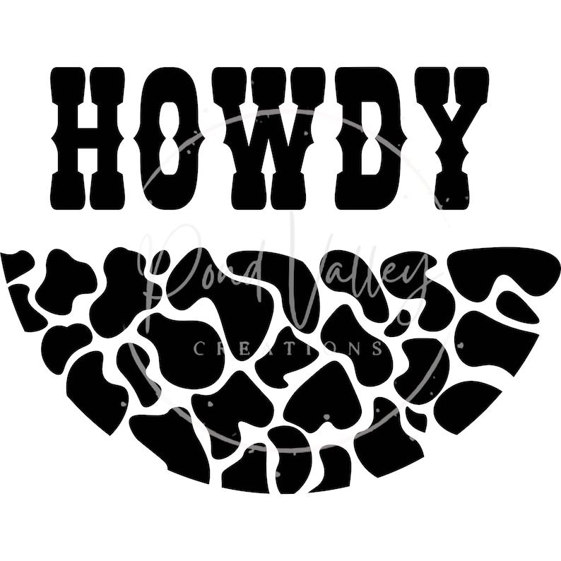 Howdy Door Sign With Cow Print SVG Howdy Svg Door Sign Svg - Etsy